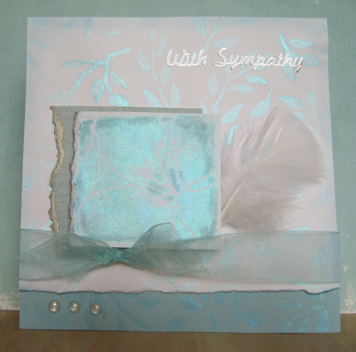 DT Post - Karen Sessions' Perfect Pearls Sympathy Cards - Joggles Blog