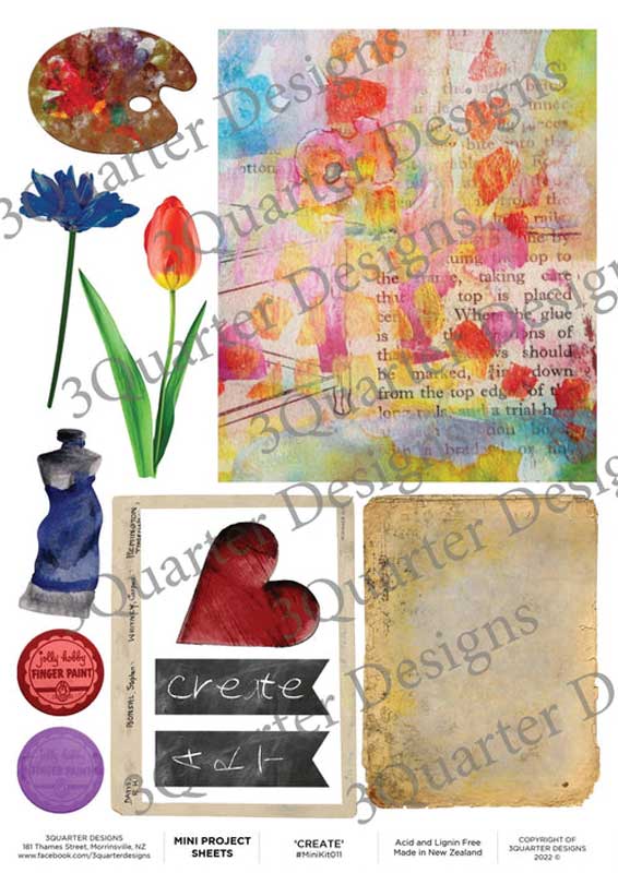 3Quarter Designs Mini Project Sheet - Create [MINIKIT011] - Joggles.com