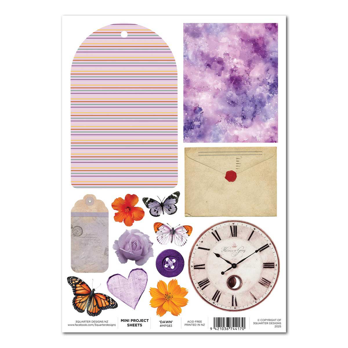 3Quarter Designs Mini Project Sheet - Dawn [MPS83] - Joggles.com