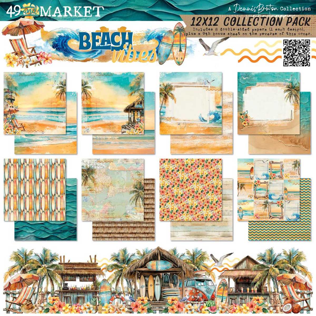 49 & Market Beach Vibes Collection - 12" x 12" Collection Pack [DBV ...