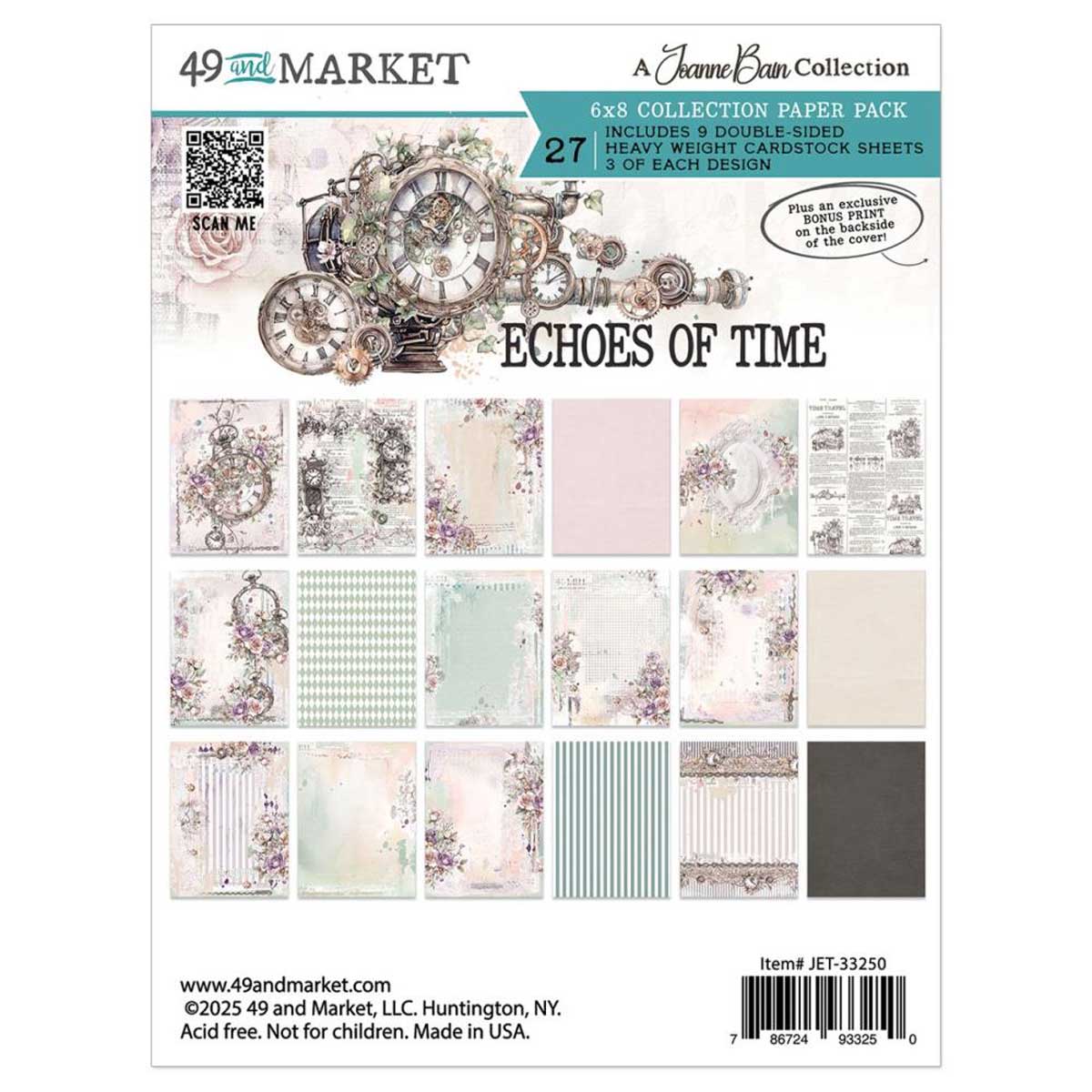 49 & Market Echoes Of Time Collection - 6" x 8" Collection Paper Pack ...