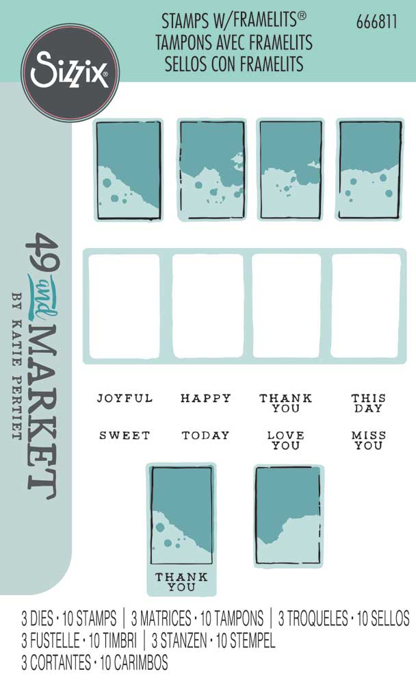 49 & Market / Sizzix Framelits Die & Stamp Set - Painted Palettes ...