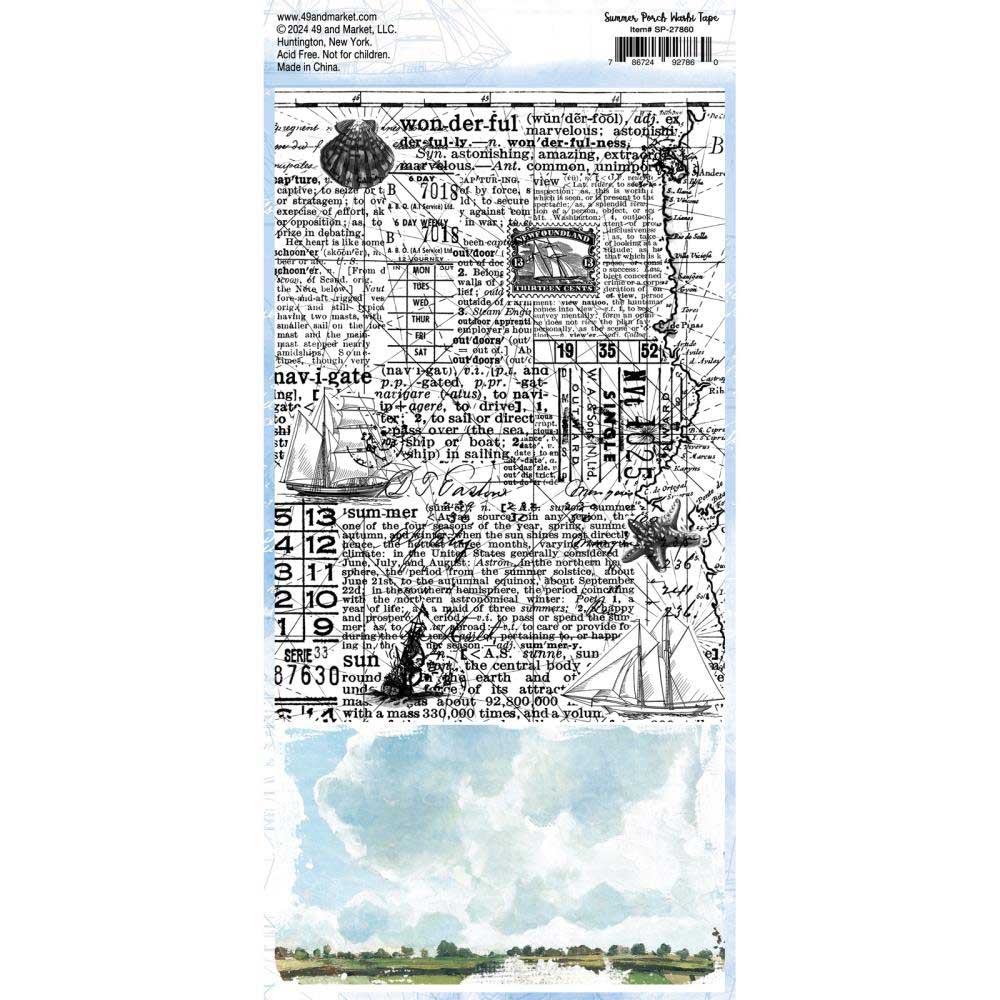 49 & Market Summer Porch Collection - Washi Tape [SP-27860] - Joggles.com