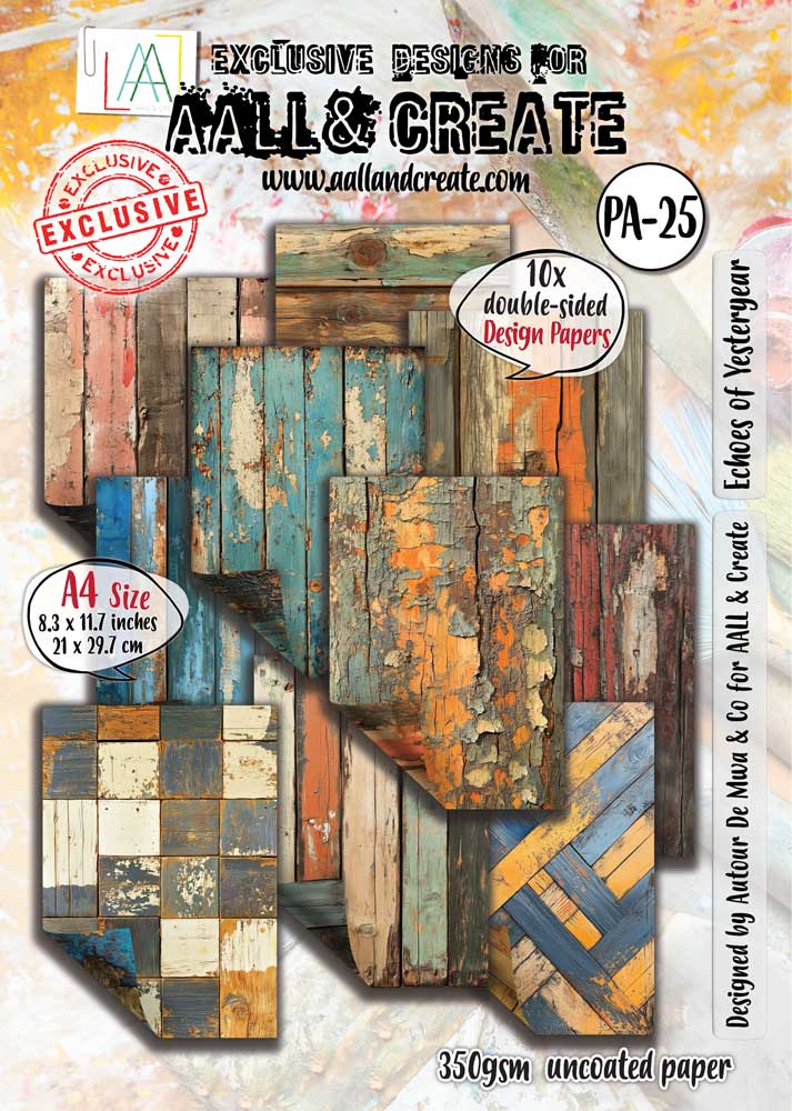 AALL & Create A4 Design Papers - Echoes Of Yesteryear #25 - Joggles.com