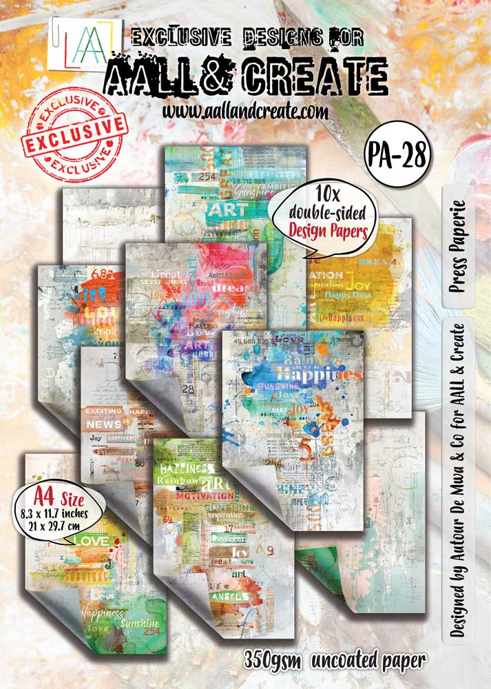 AALL & Create A4 Design Papers - Press Paperie [PA-28] - Joggles.com