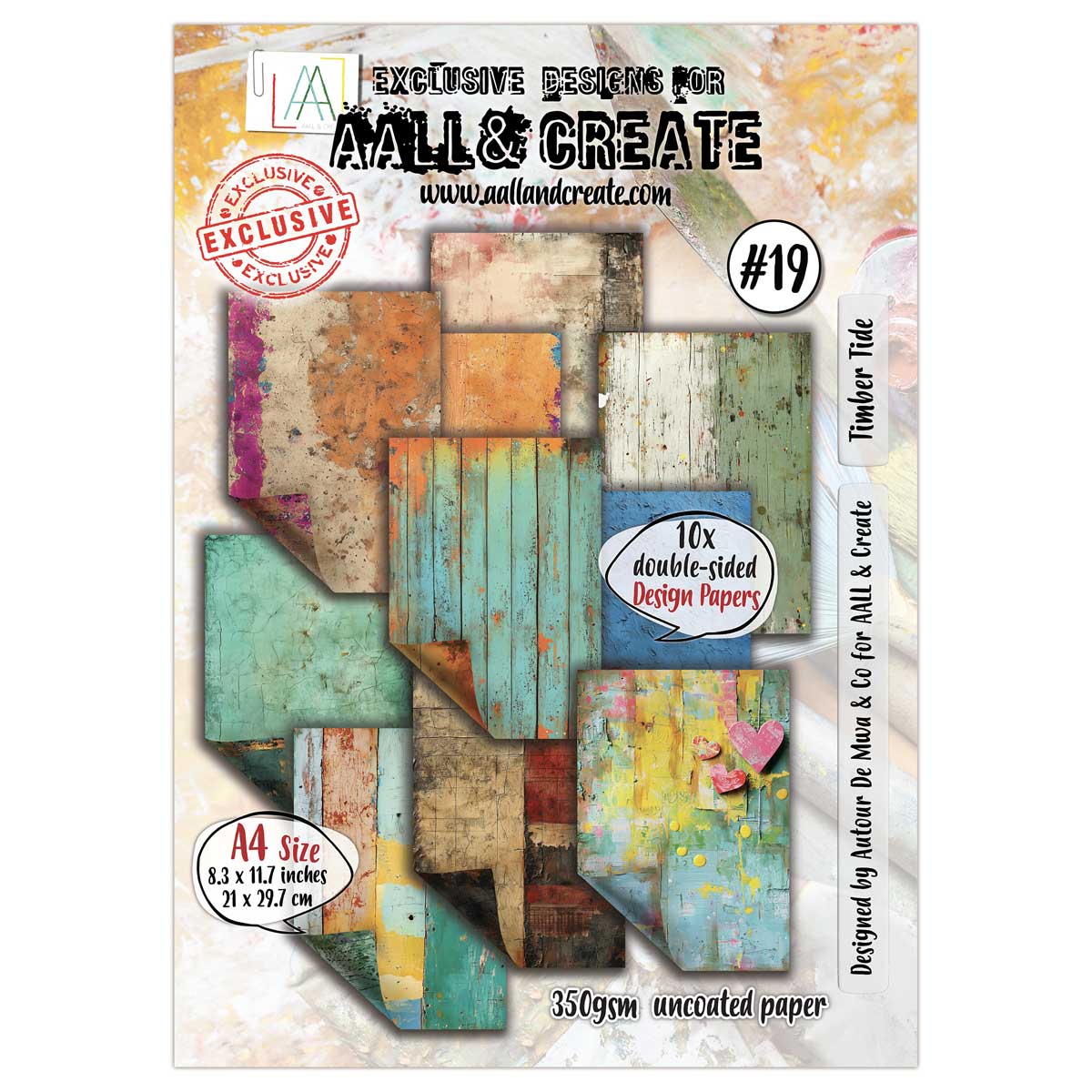 AALL & Create A4 Design Papers - Timber Tide #19 - Joggles.com