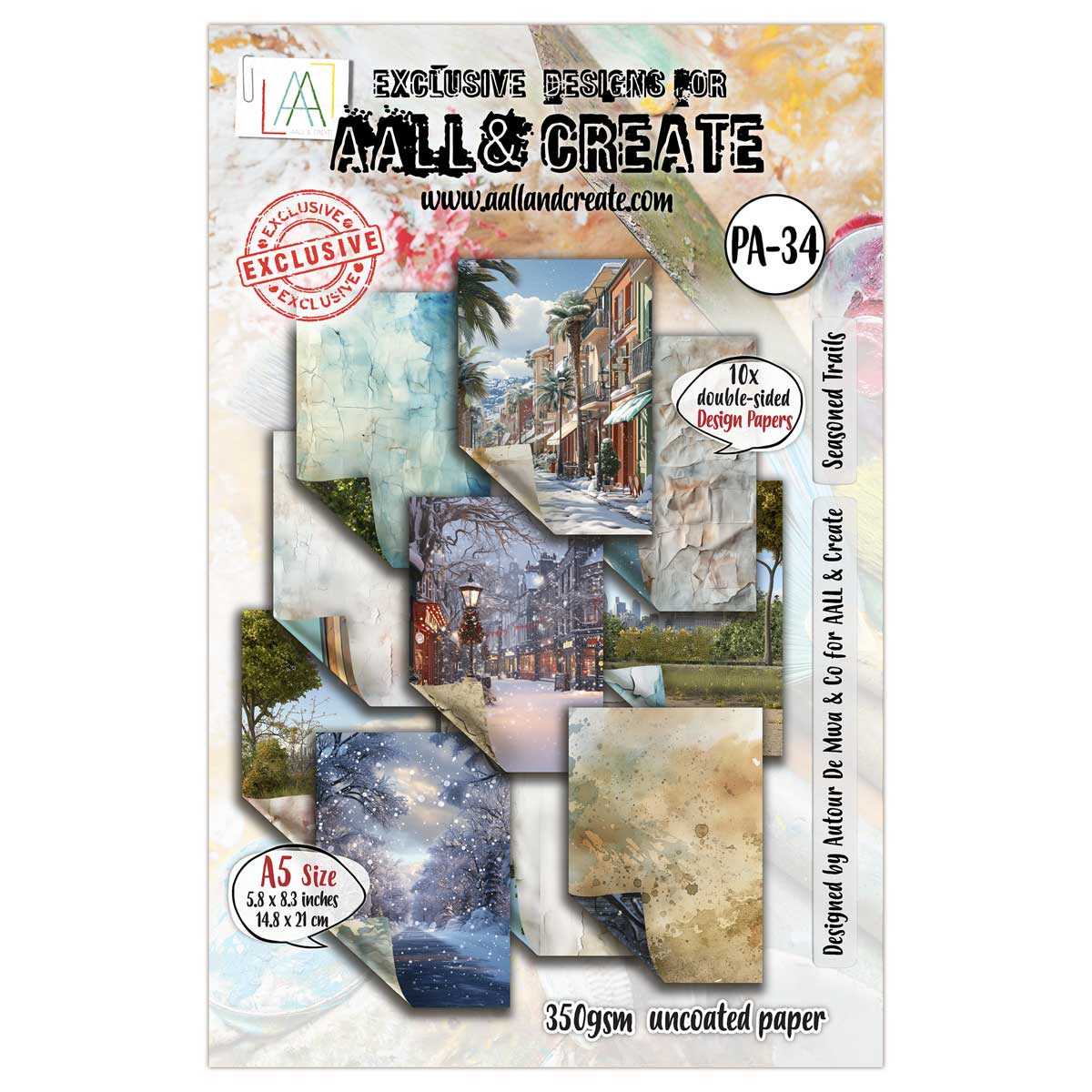 AALL & Create A5 Design Papers - Seasoned Trails [PA-34] - Joggles.com