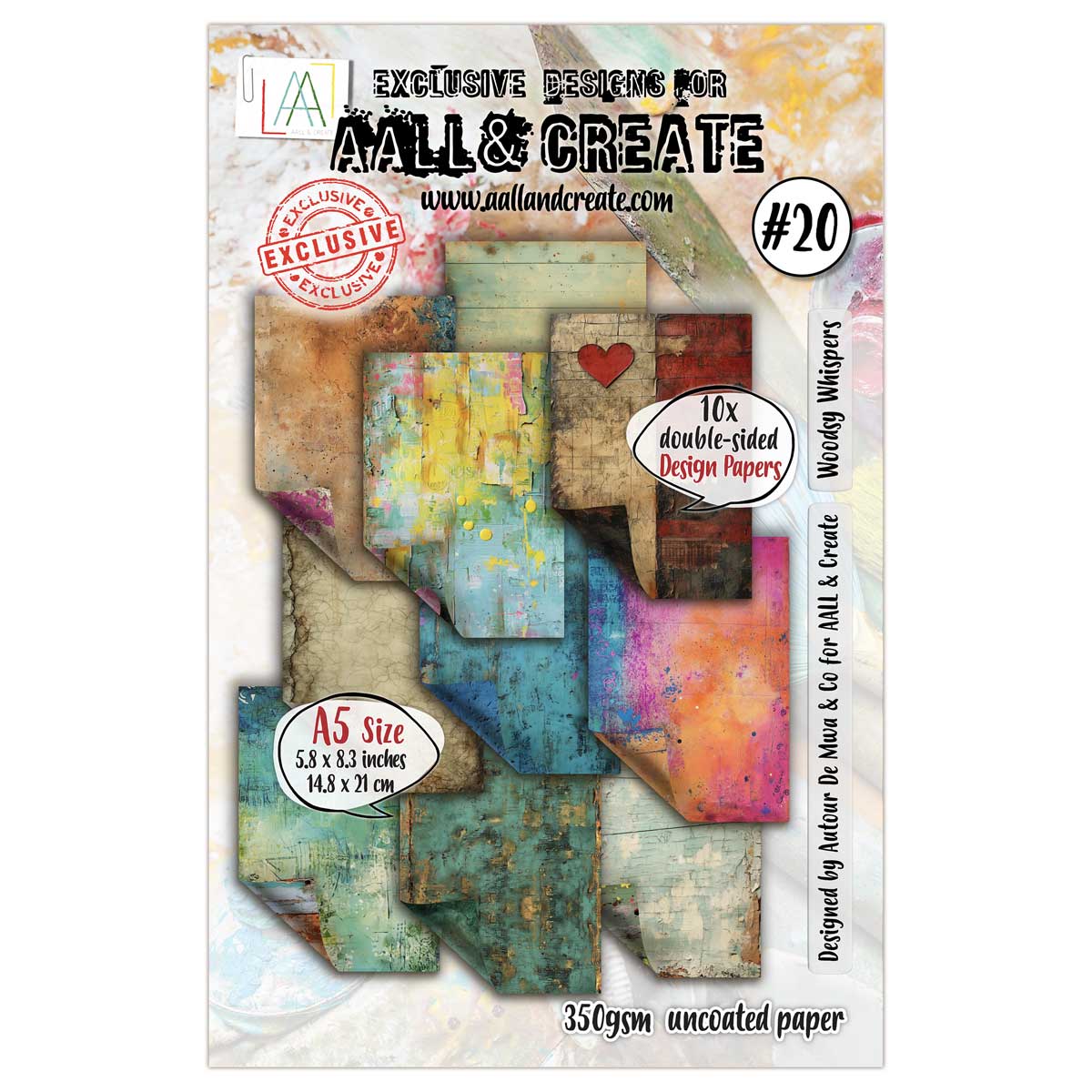 AALL & Create A5 Design Papers - Woodsy Whispers #20 - Joggles.com