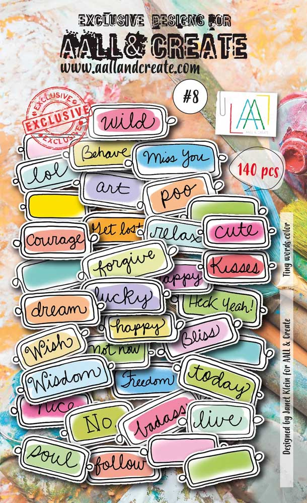 AALL & Create Ephemera - Tiny Words Color - #8 - Joggles.com