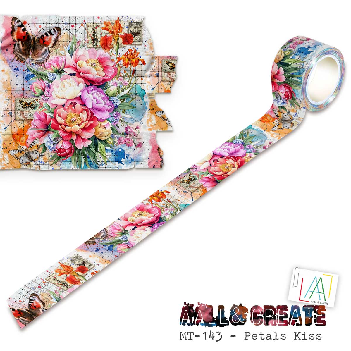AALL & Create Layer It Up Washi Tape - Petals Kiss [MT-143] - Joggles.com