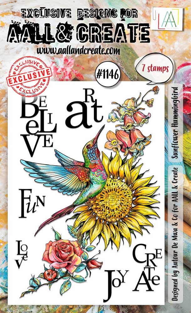 AALL & Create Stamp Set - Sunflower Hummingbird [1146] - Joggles.com