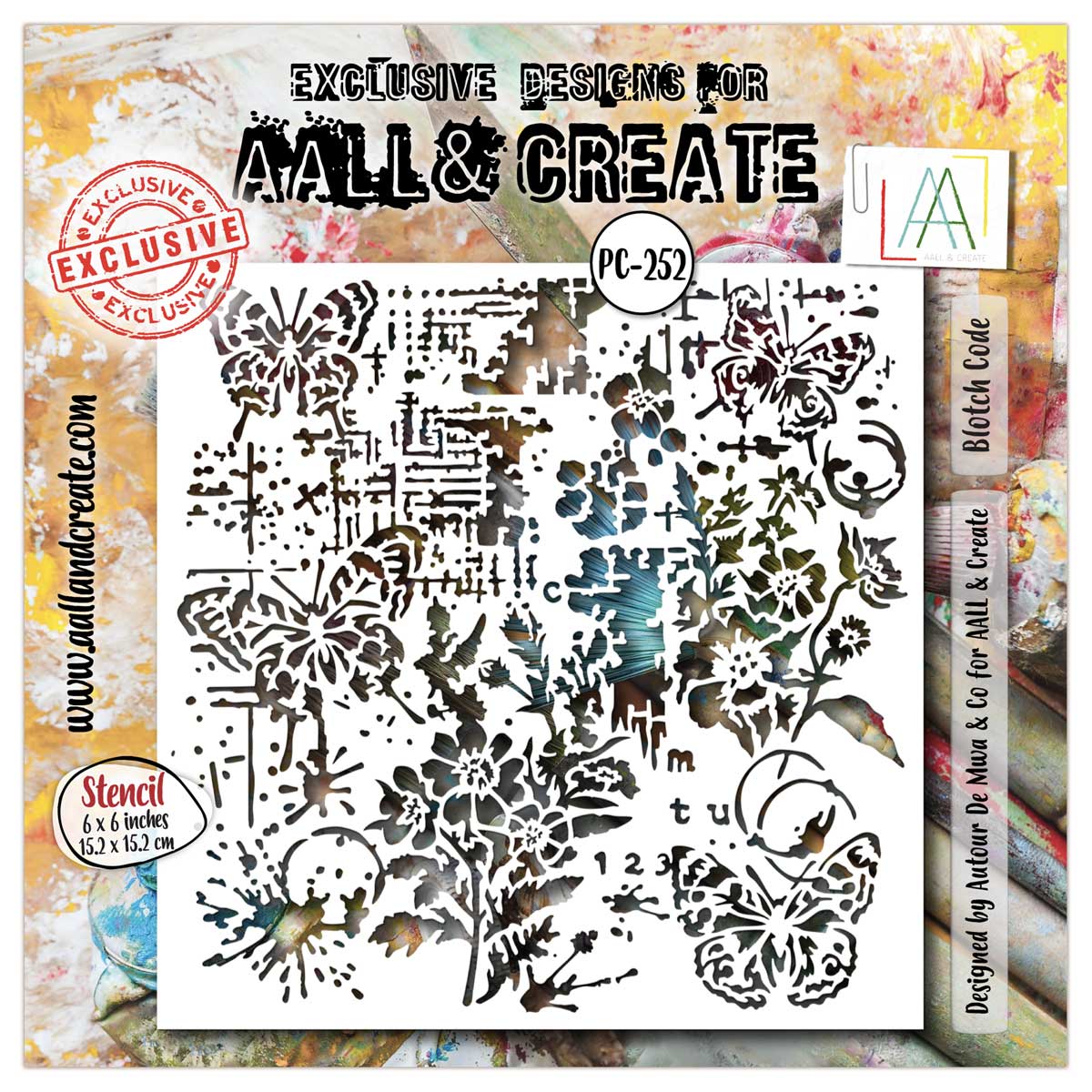 AALL & Create Stencil - Blotch Code [PC-252] - Joggles.com