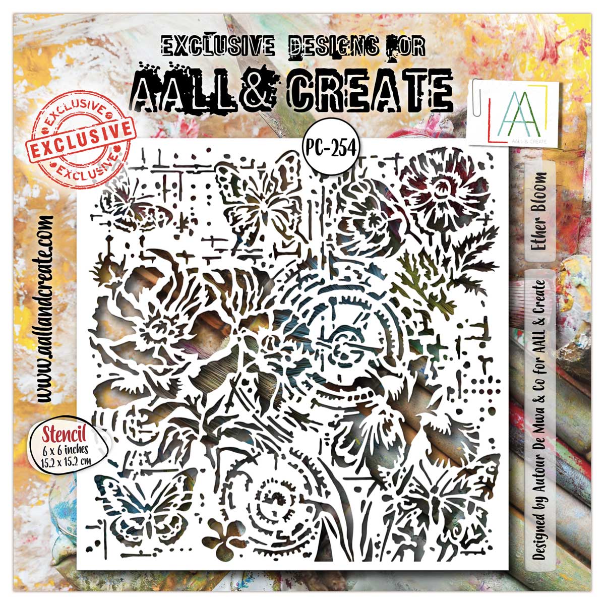 AALL & Create Stencil - Ether Bloom [PC-254] - Joggles.com