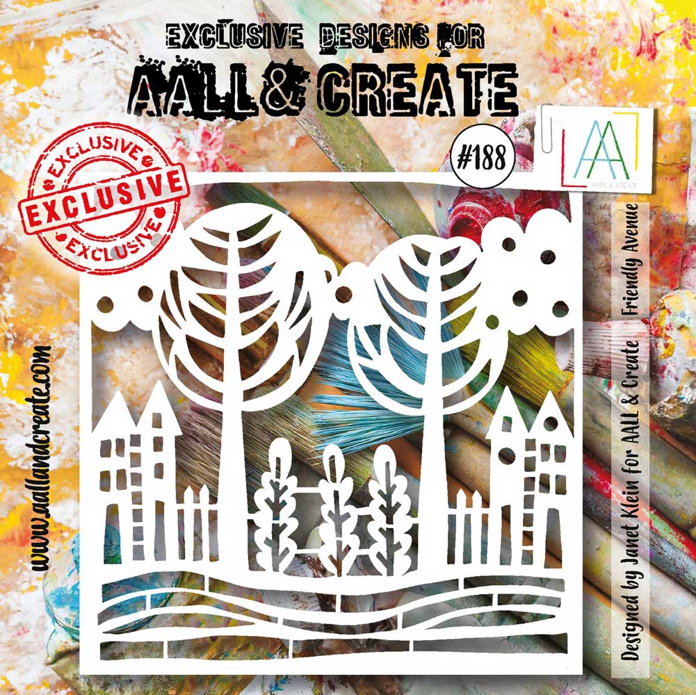 AALL & Create Stencil - Friendly Avenue #188 - Joggles.com