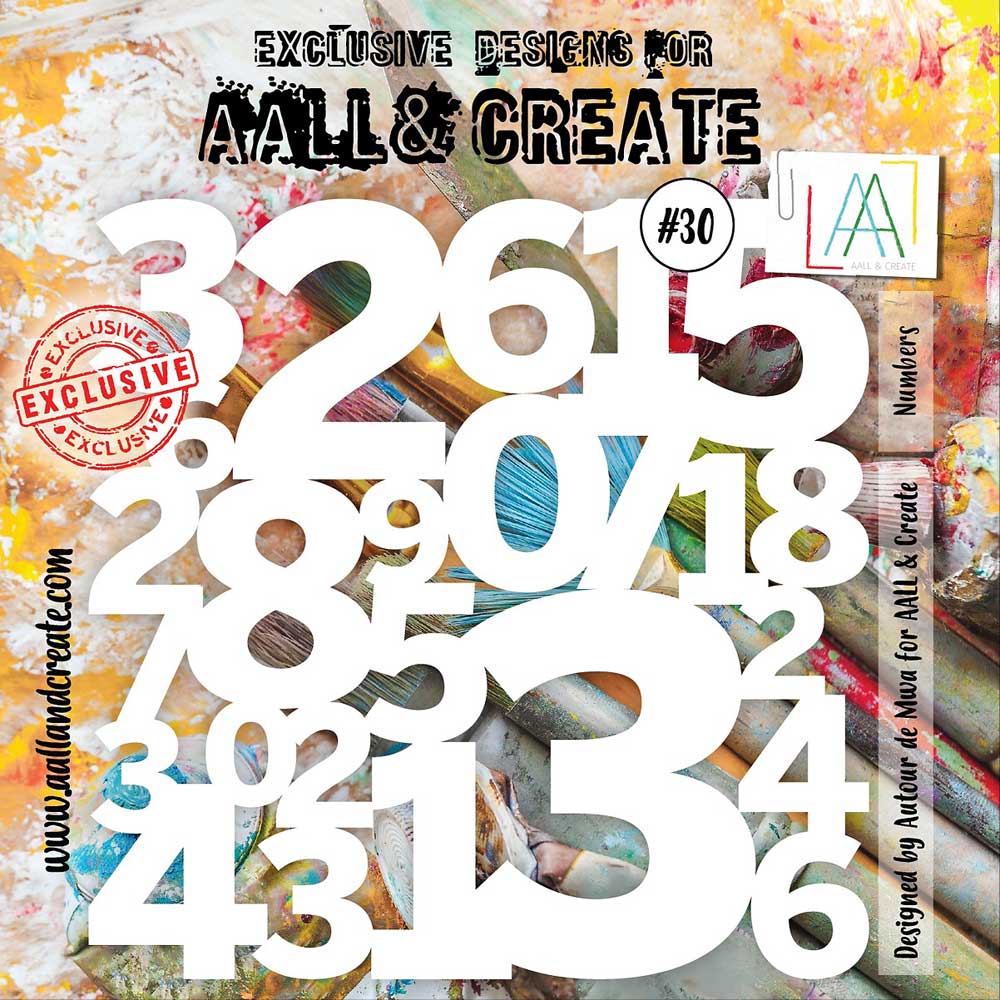 AALL & Create Stencil - Numbers #30 - Joggles.com
