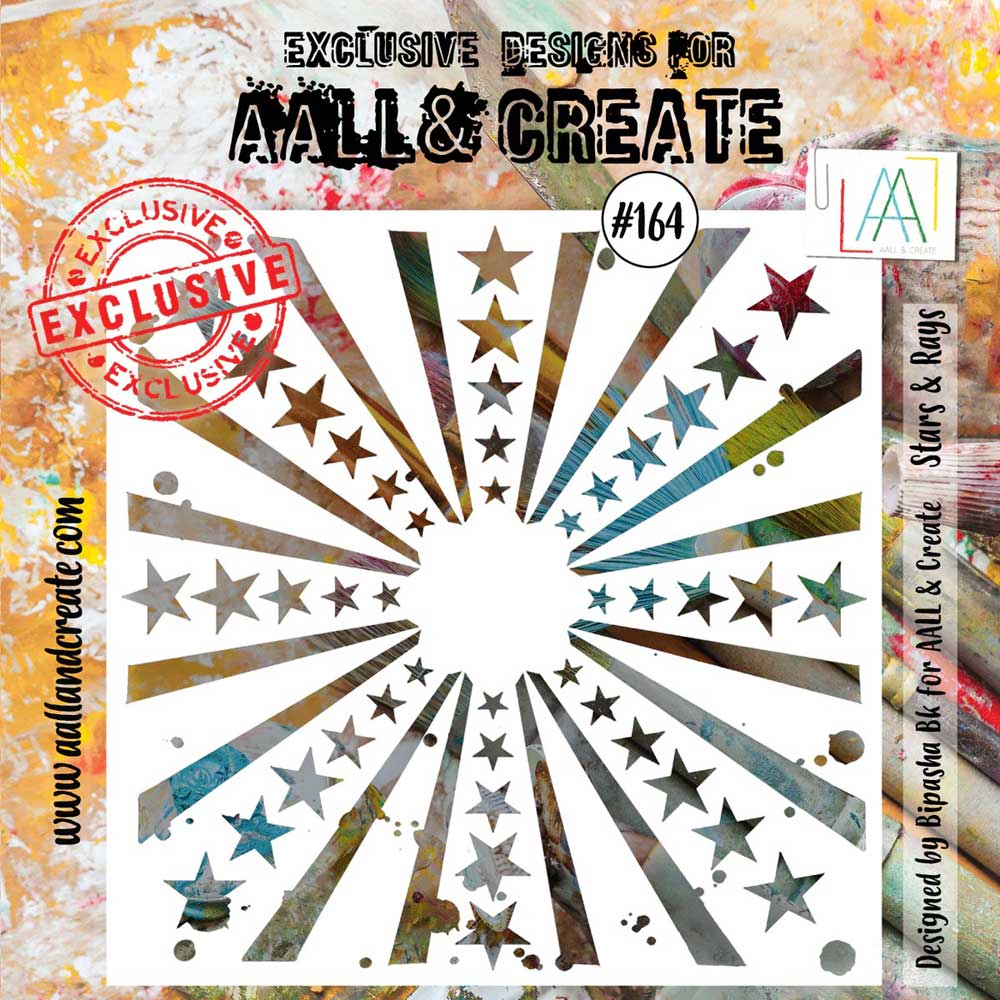 AALL & Create Stencil - Stars & Rays #164 - Joggles.com