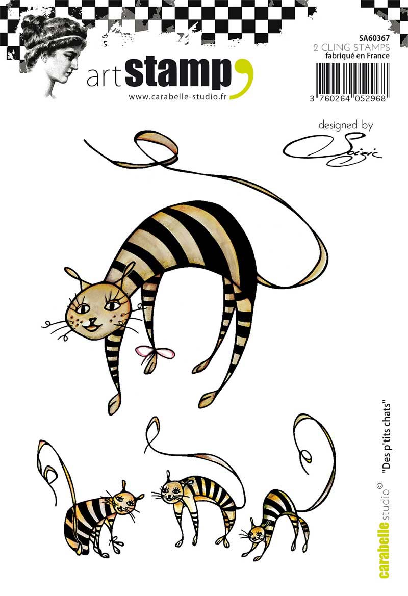 Carabelle Studio Art Stamp Set - Little Cats [SA60367] - Joggles.com