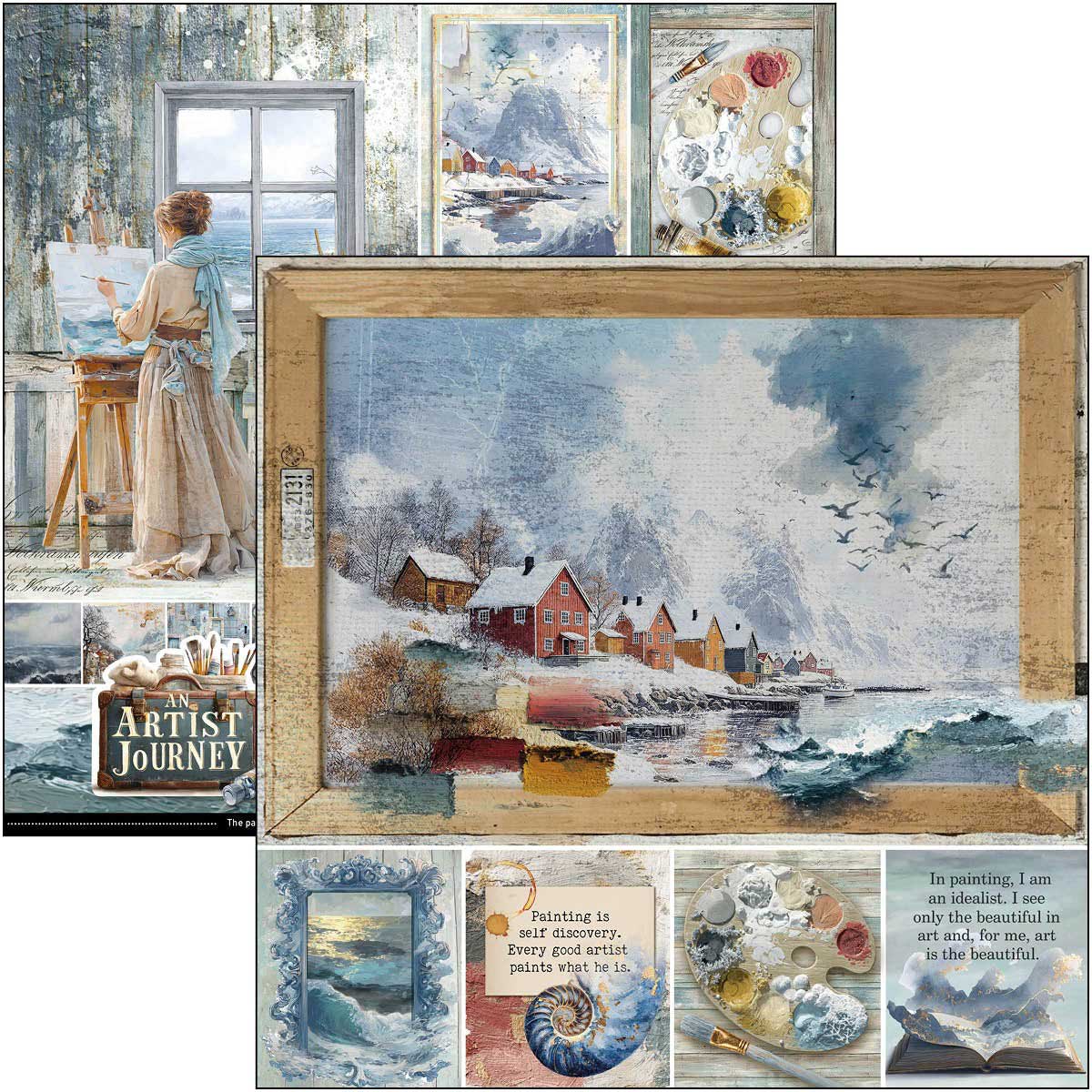 Ciao Bella 12" x 12" Creative Pad - An Artist Journey [CBPM092 ...