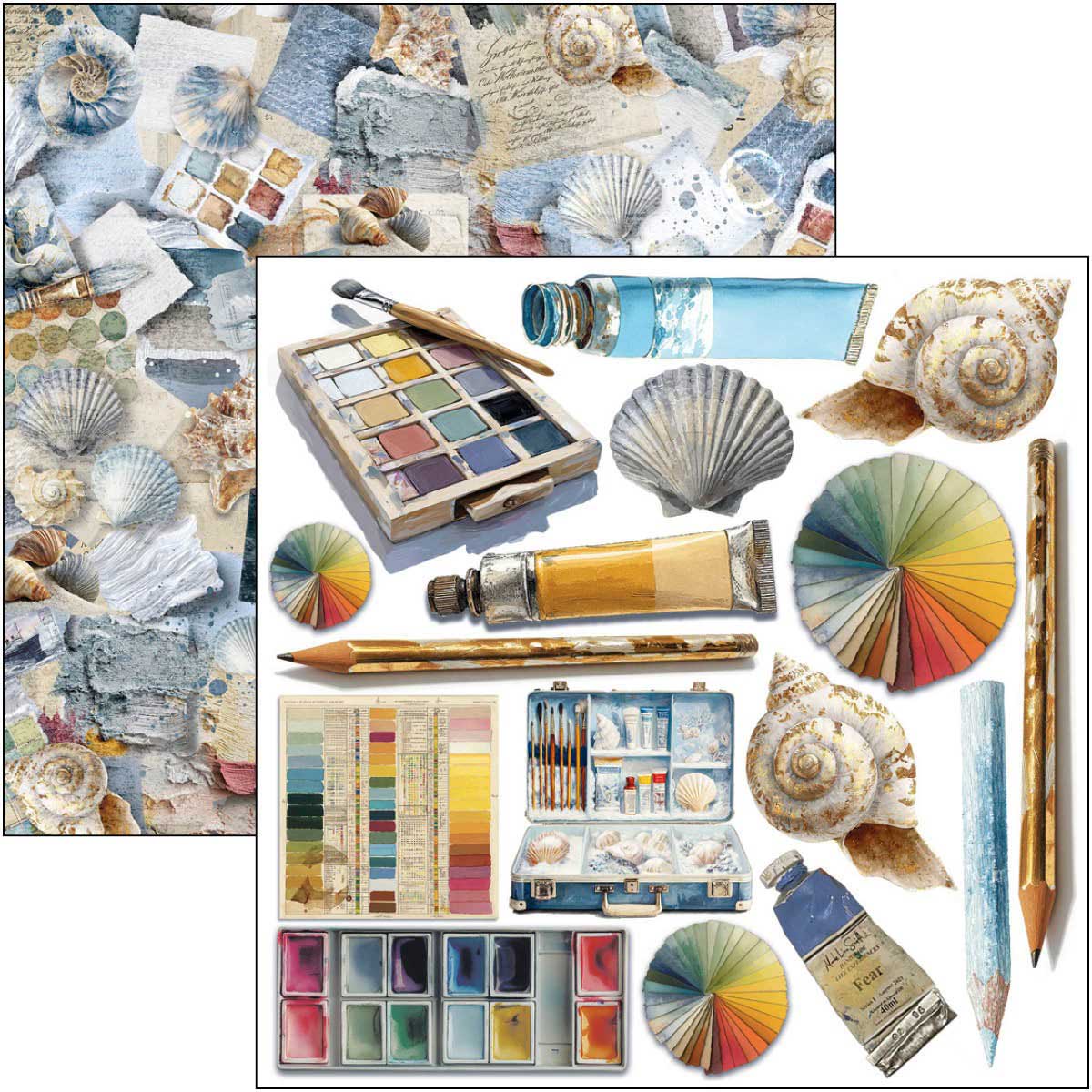 Ciao Bella 6" x 6" Fussy Cut Paper Pad - An Artist Journey [CBQE092 ...