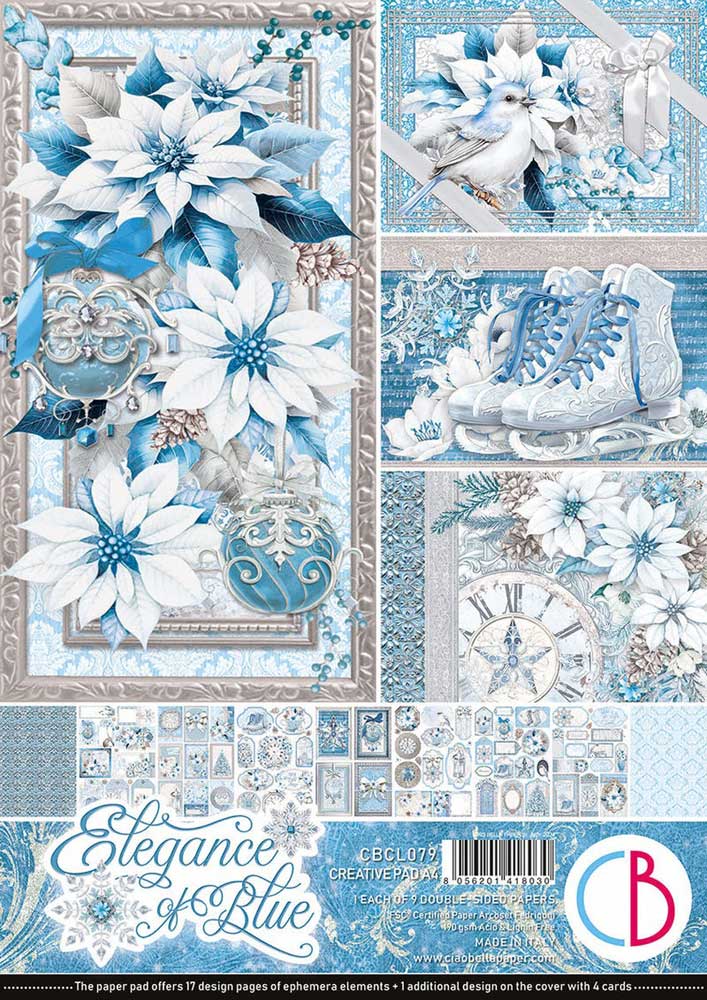 Ciao Bella A4 Creative Pad - Elegance Of Blue [CBCL079] - Joggles.com