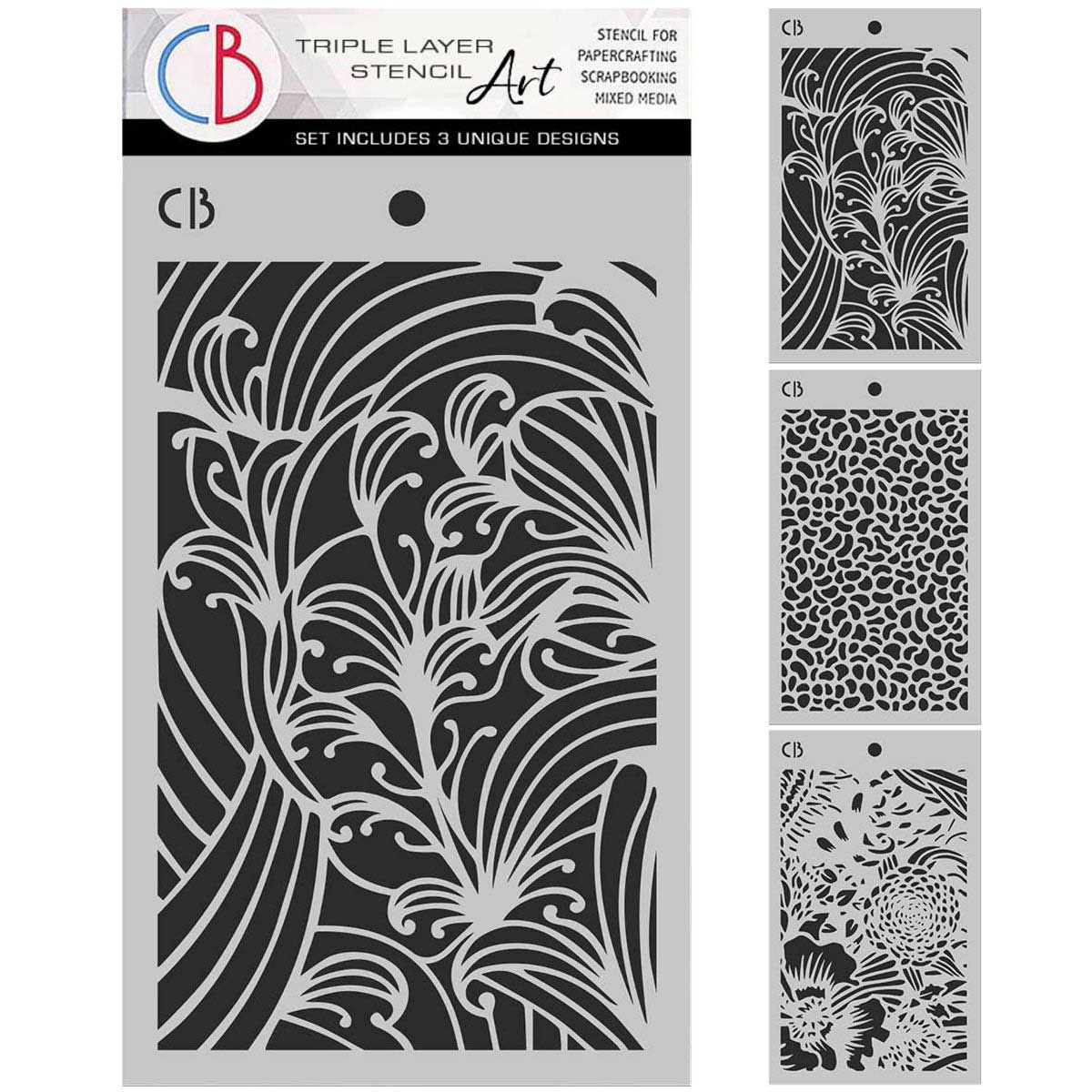 Ciao Bella Triple Layer Art Stencil Set - Book Lovers [MSX004 ...