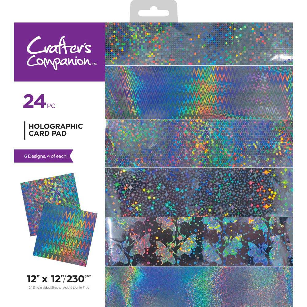 Crafter's Companion 12" x 12" Holographic Card Pad [CC-PAD12-HOL ...