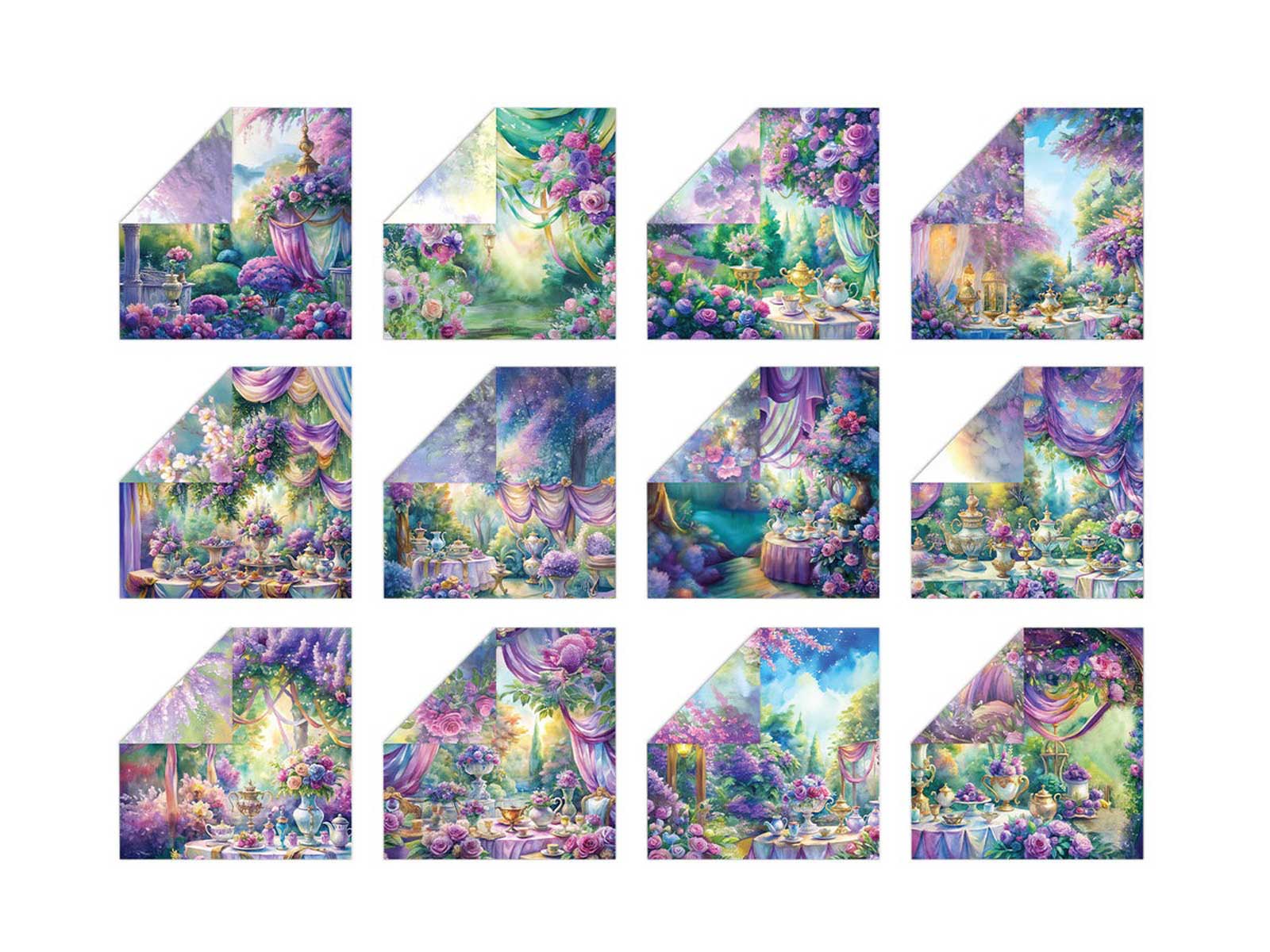 Crafter's Companion 12" x 12" Pearl Paper Pad - Nature's Garden Lunar ...