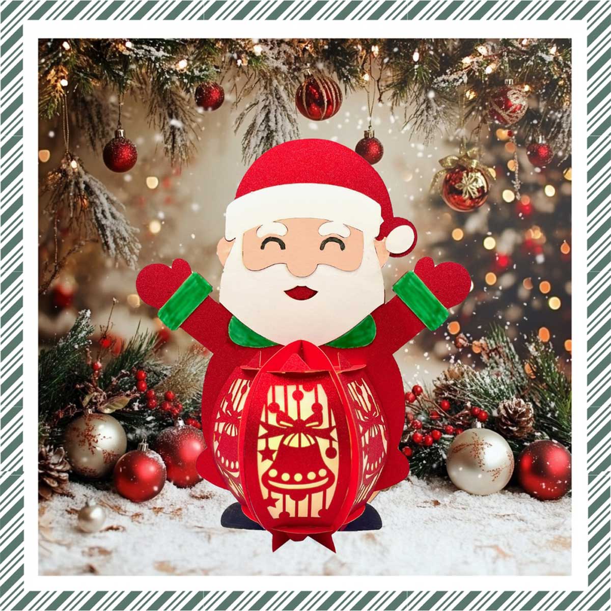 CrafTreat DIY Lantern - Santa [CTL002] - Joggles.com