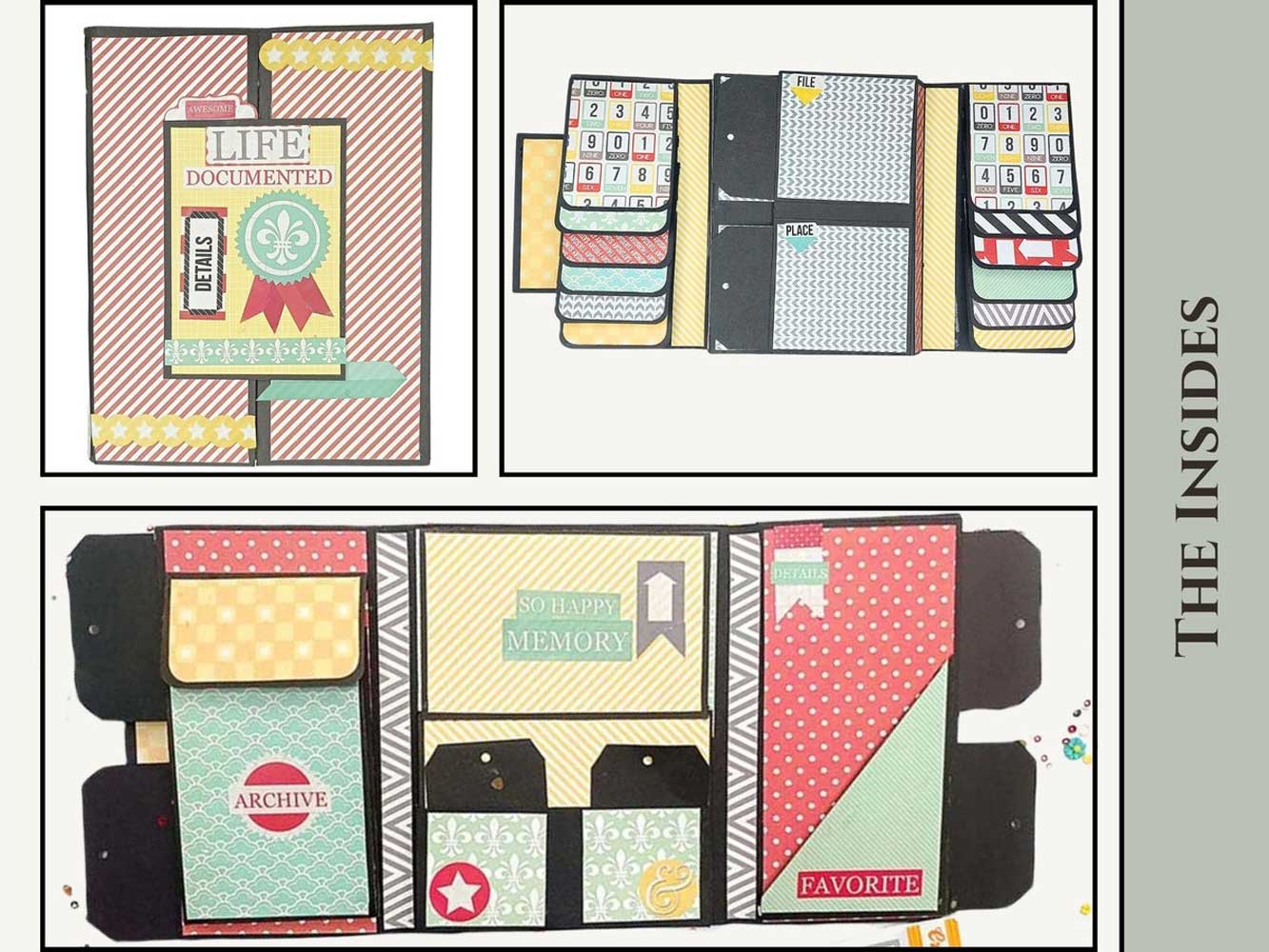 CrafTreat Scrapbook Blanks - Gate Fold Folio - Black [CAB012] - Joggles.com