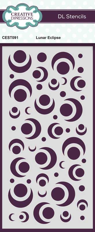 Creative Expressions 4" x 8" Stencil - Lunar Eclipse [CEST091] - Joggles.com