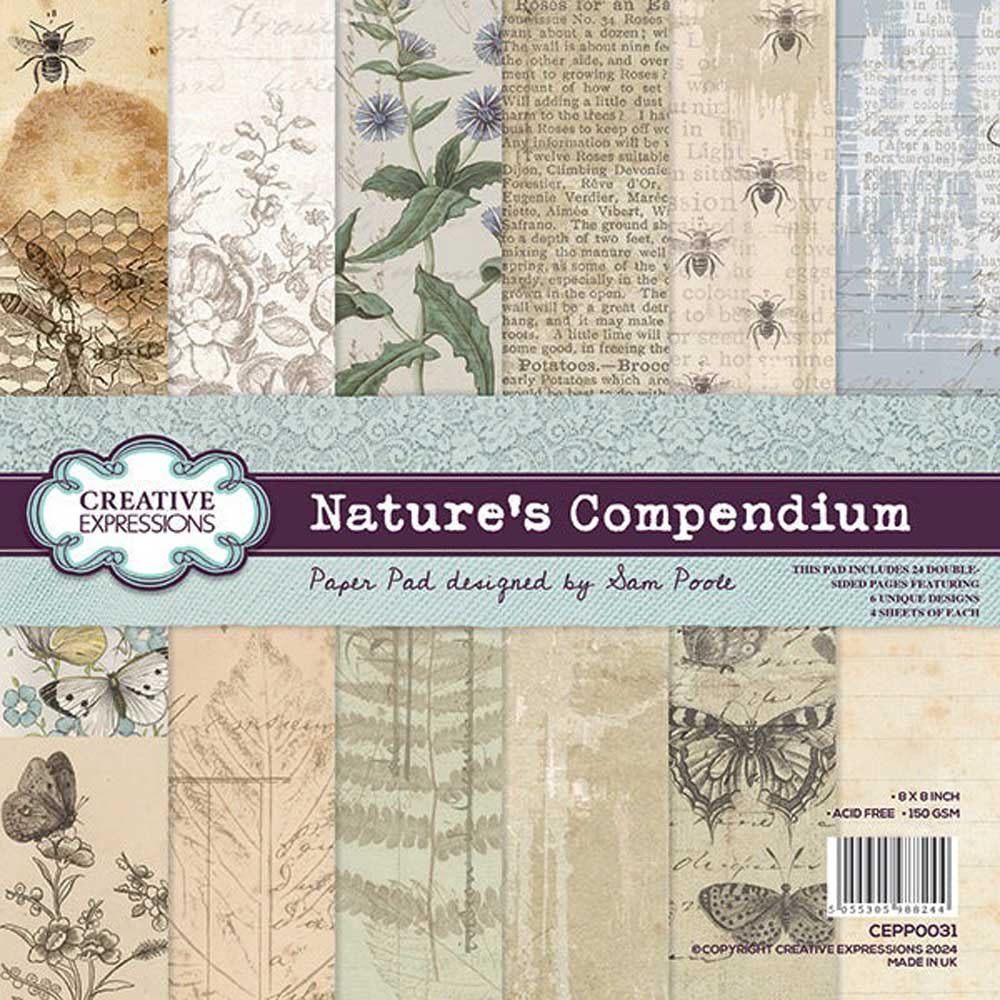 Creative Expressions / Sam Poole 8" x 8" Paper Pad - Nature's ...