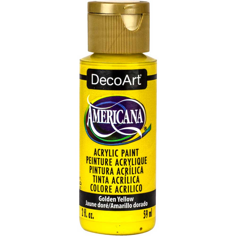 DecoArt Americana Acrylic Paint - Golden Yellow [DA371] - Joggles.com