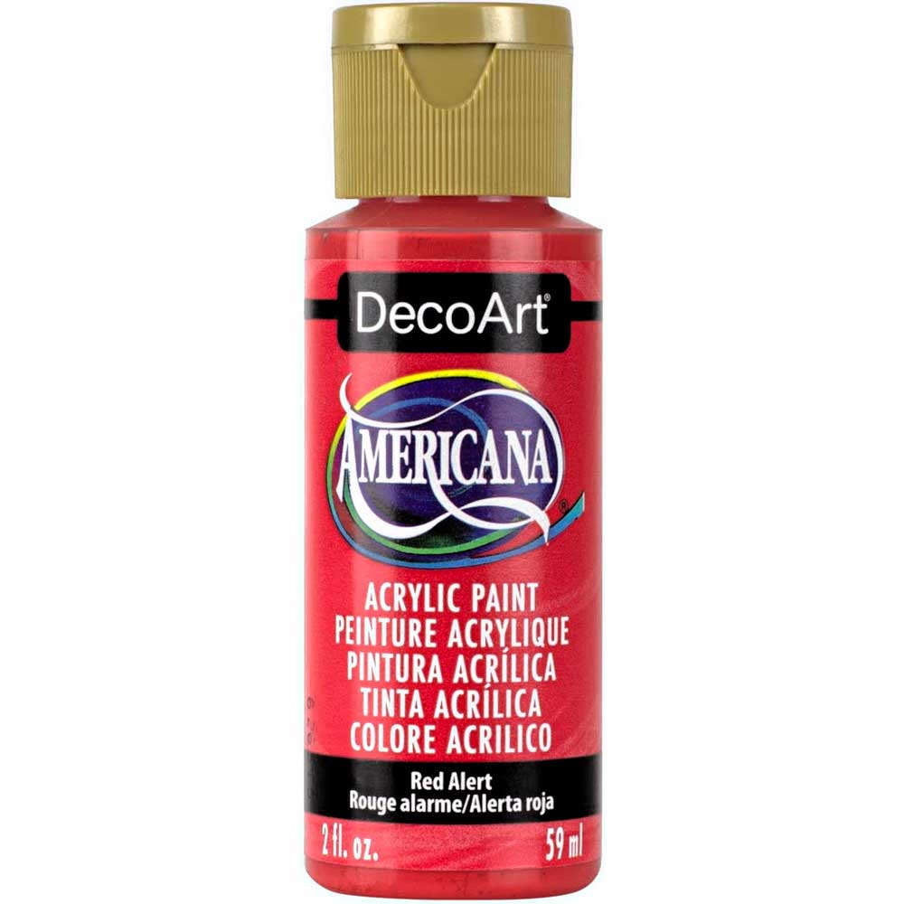 DecoArt Americana Acrylic Paint - Red Alert [DA301] - Joggles.com