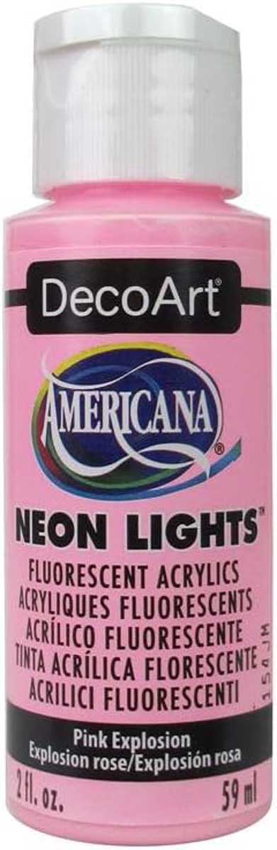 DecoArt Americana Neon Lights Acrylic Paint - Pink Explosion [DA340 ...