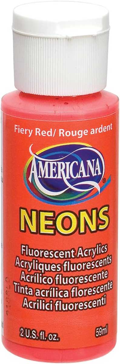 DecoArt Americana Neons Acrylic Paint - Fiery Red [DHS4] - Joggles.com
