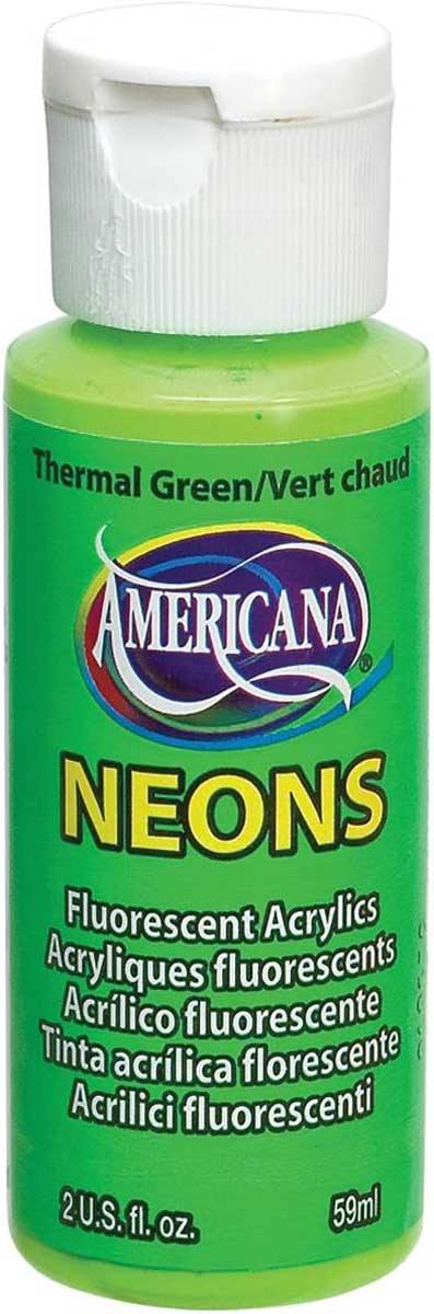 DecoArt Americana Neons Acrylic Paint - Thermal Green [DHS5] - Joggles.com