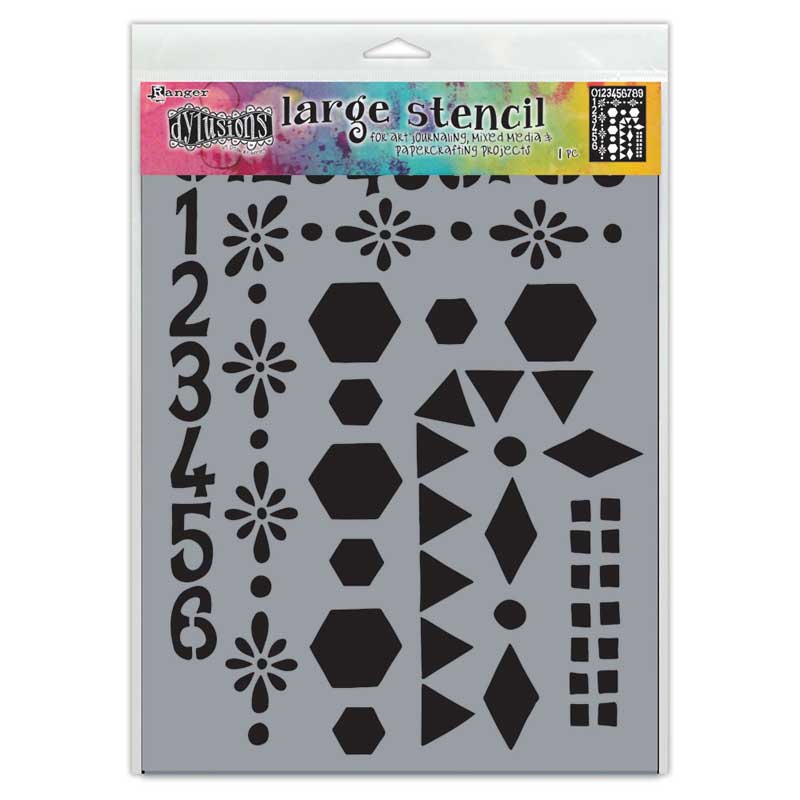 Dylusions 9 X 12 Stencil Number Frame DYS78036 Joggles Dylusions 9 X 12 Stencil Number Frame DYS78036 Joggles