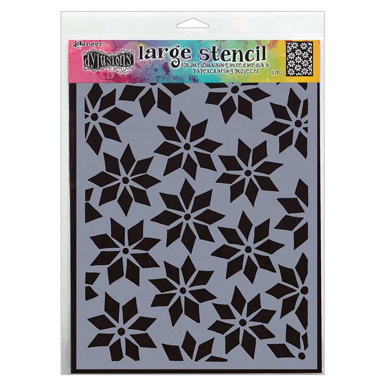 Dylusions 9 X 12 Stencil Star Flurry DYS81753 Joggles