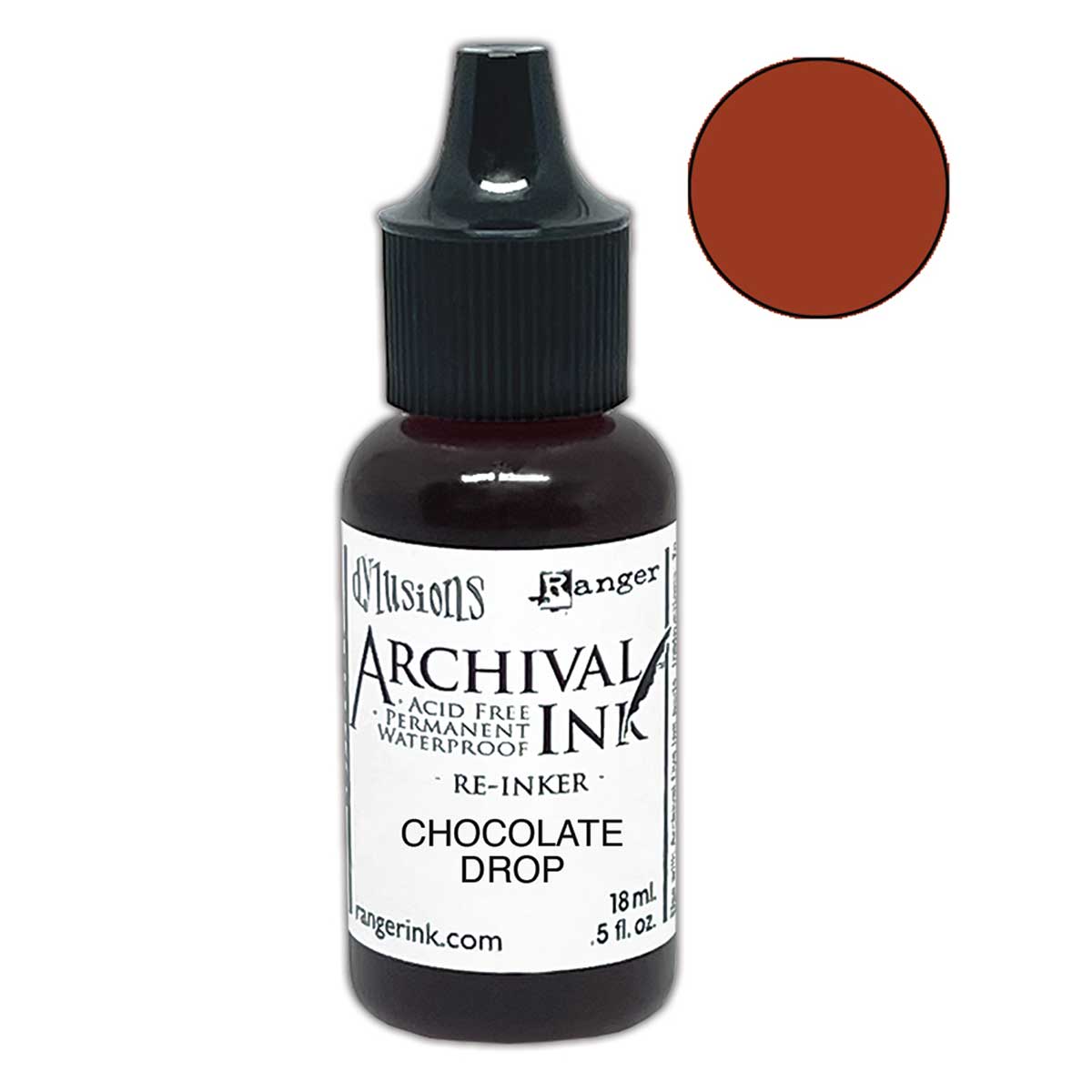 Dylusions Archival Ink Reinker - Chocolate Drop - Joggles.com