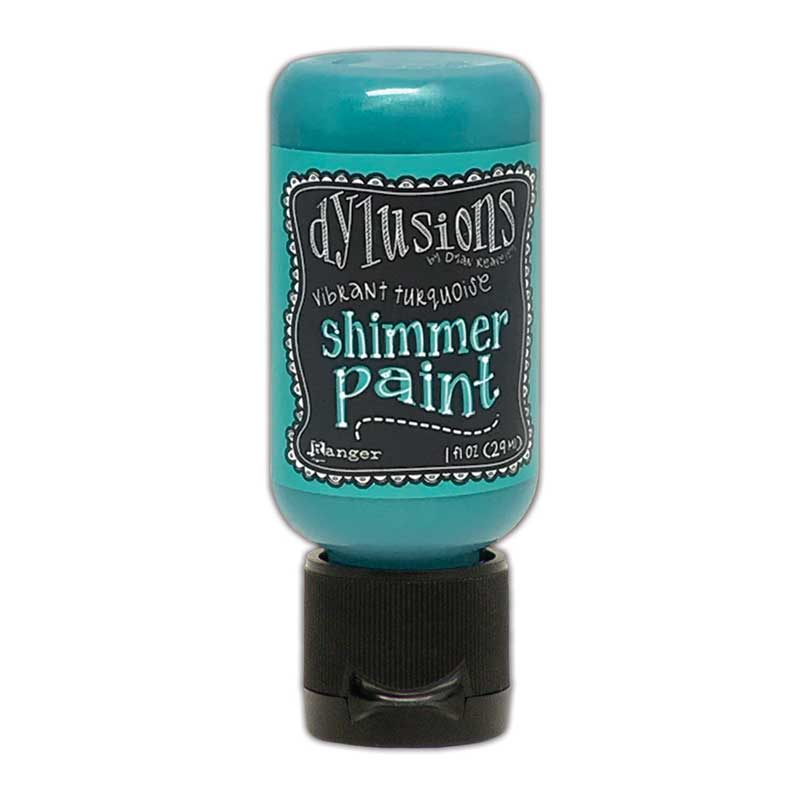 Dylusions SHIMMER Paint 1 Ounce Bottle - Vibrant Turquoise - Joggles.com