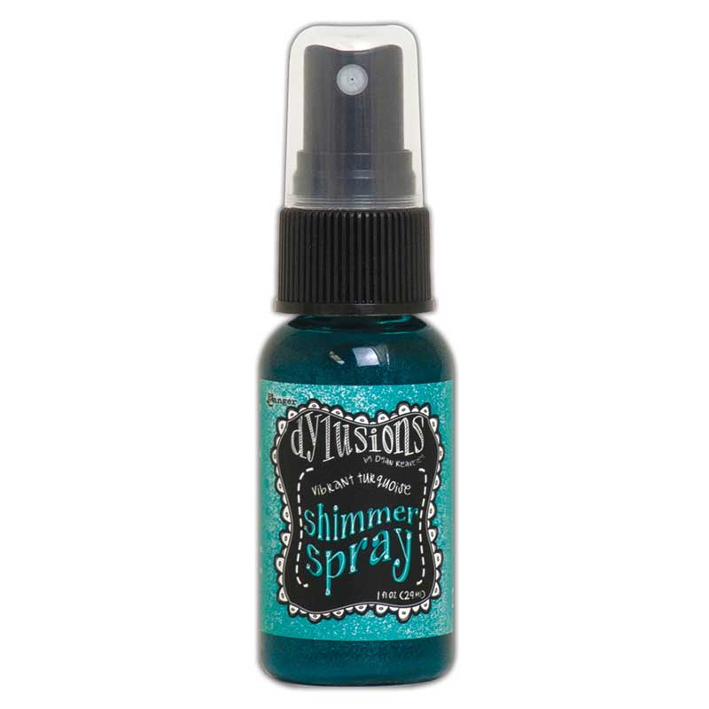 Dylusions Shimmer Spray - Vibrant Turquoise - Joggles.com