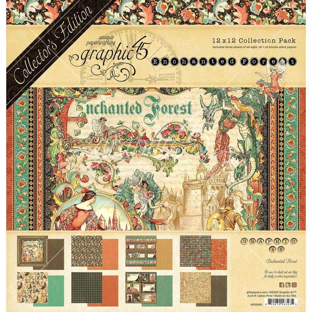 Graphic 45 Enchanted Forest Collection - 12" x 12" Collection Pack ...