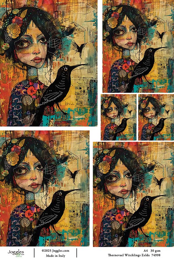 Joggles A4 Rice Paper - Thornevael Witchlings - Zelda [74998] - Joggles.com