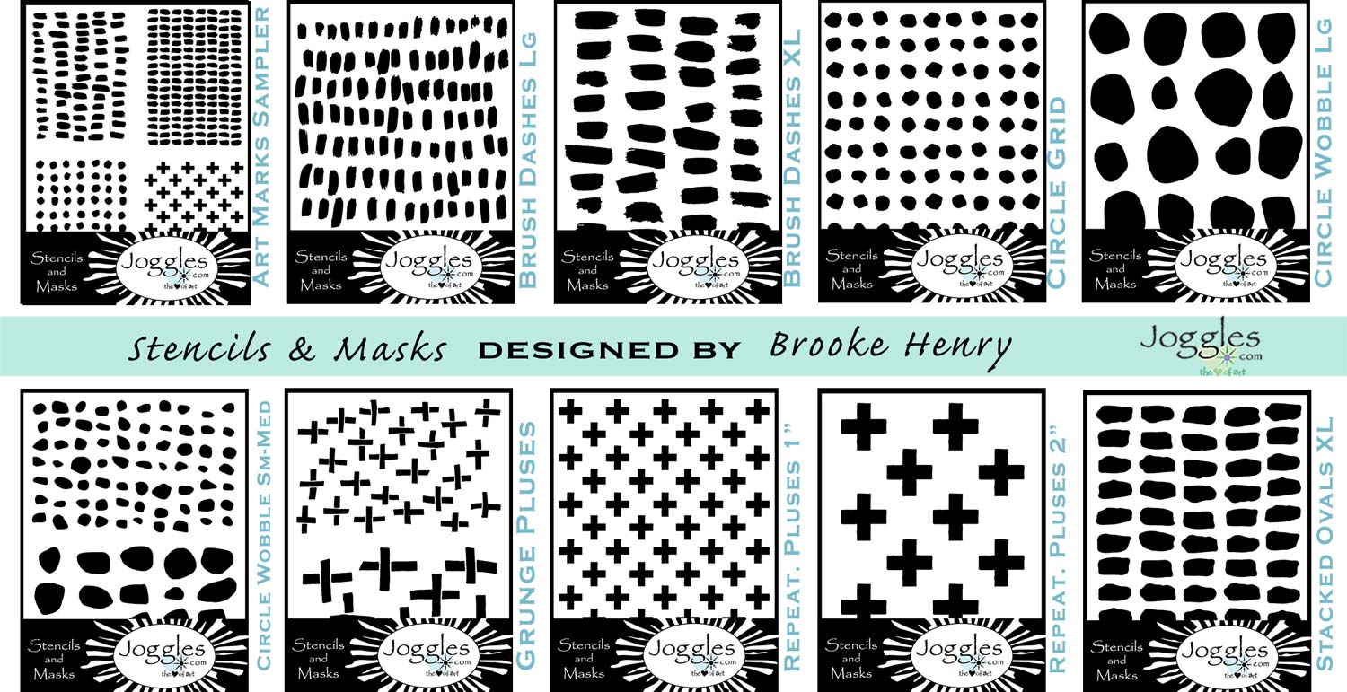 Joggles / Brooke Henry Stencils - Set Of 10, January 2026 - Joggles.com