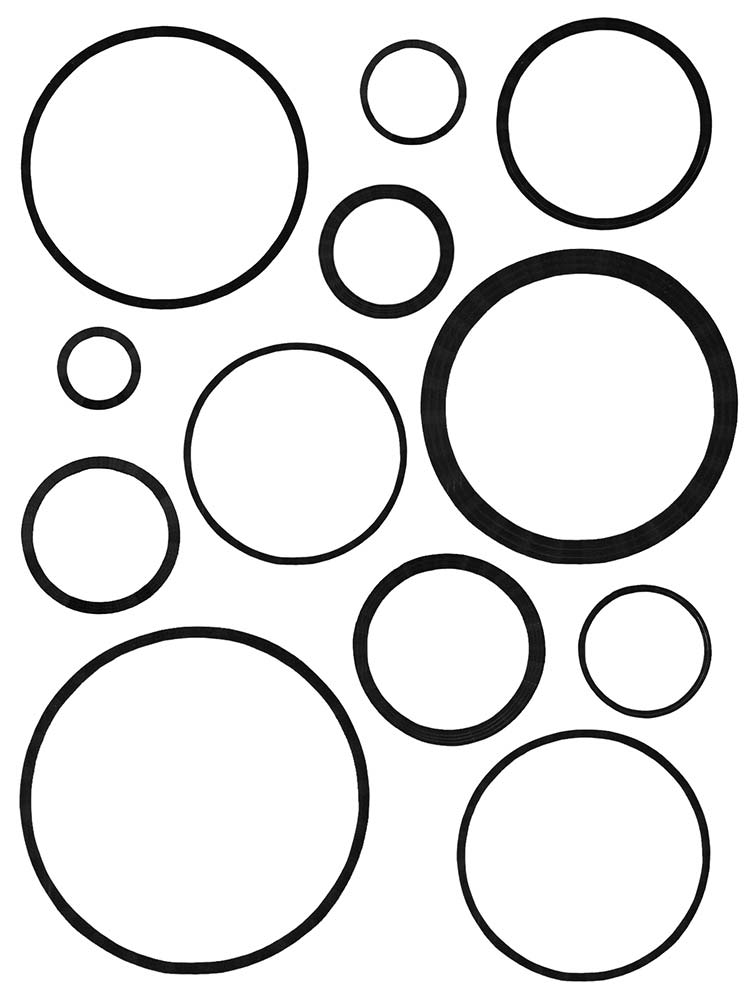 Joggles / Cat Rains The Finishing Touch 9" x 12" Tab Cut Stencil & Mask Combo - Hollow Rounds ...