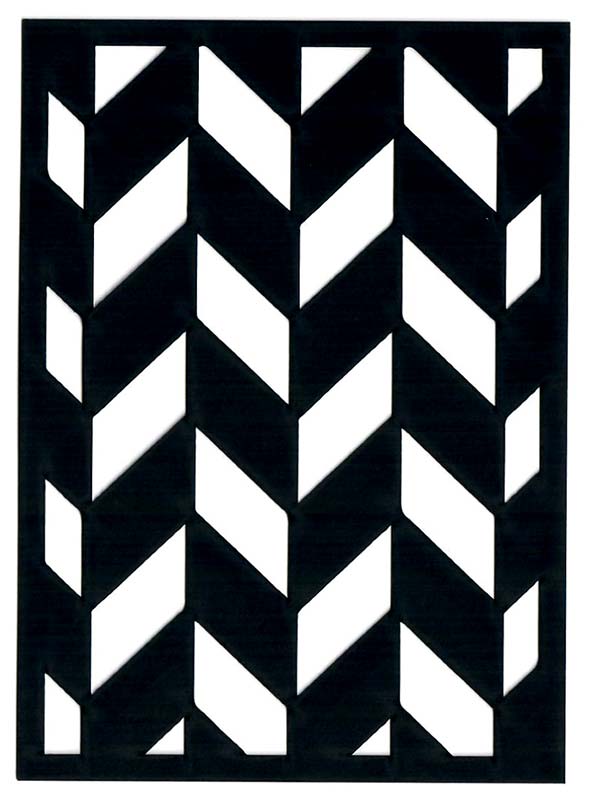 Joggles Creative Cuts - Black Smooth & Sturdy - Stacked Chevrons [74426 ...