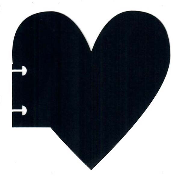Joggles Disc Bound 4" Heart Journal Additional Pages - Black [52253 ...