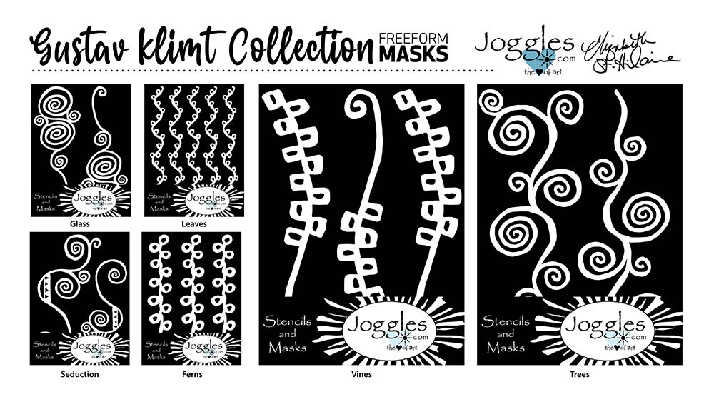 Joggles / Elizabeth St Hilaire Klimt Freeform Tab Cut Stencil & Mask ...