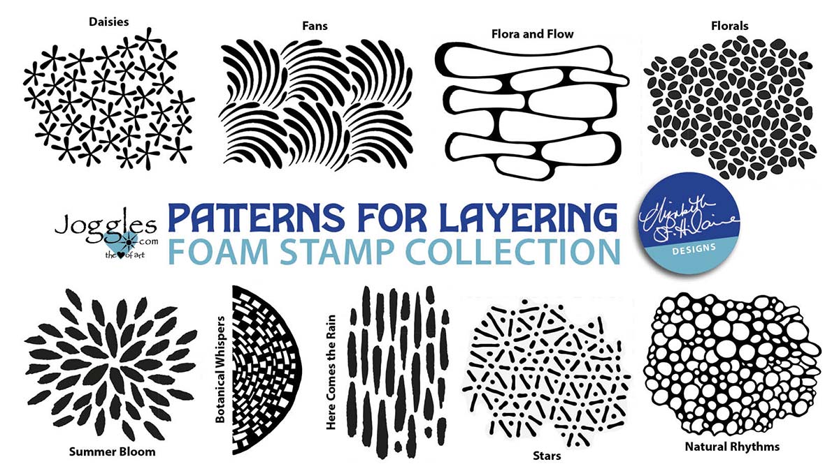 Joggles / Elizabeth St Hilaire Patterns For Layering Foam Stamps - Set ...