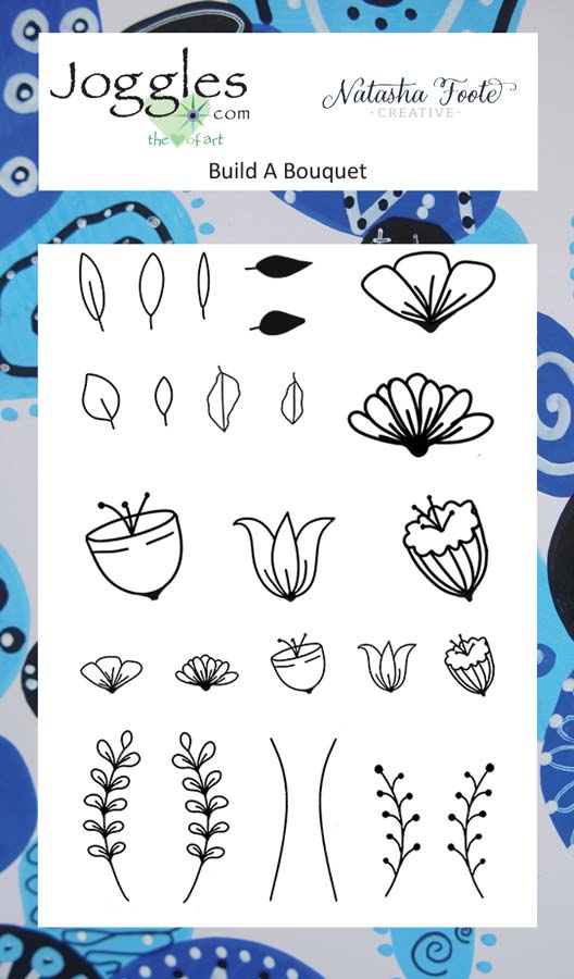 Joggles / Natasha Foote Clear Stamp Set - Build A Bouquet [52159 ...